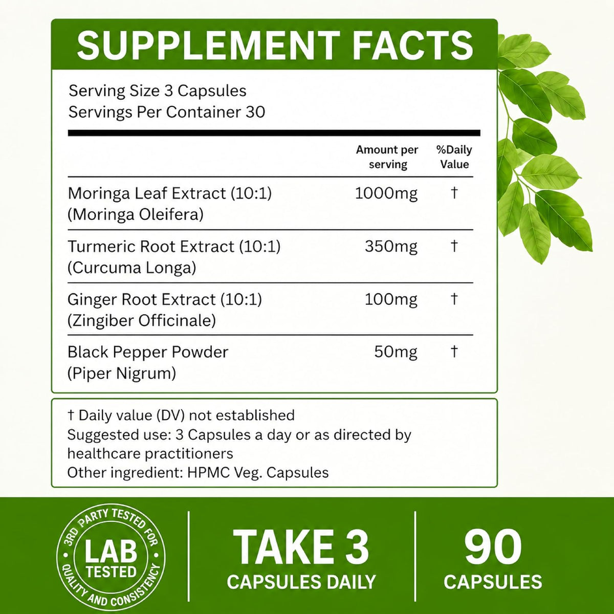 Pure Moringa Oleifera for wellness