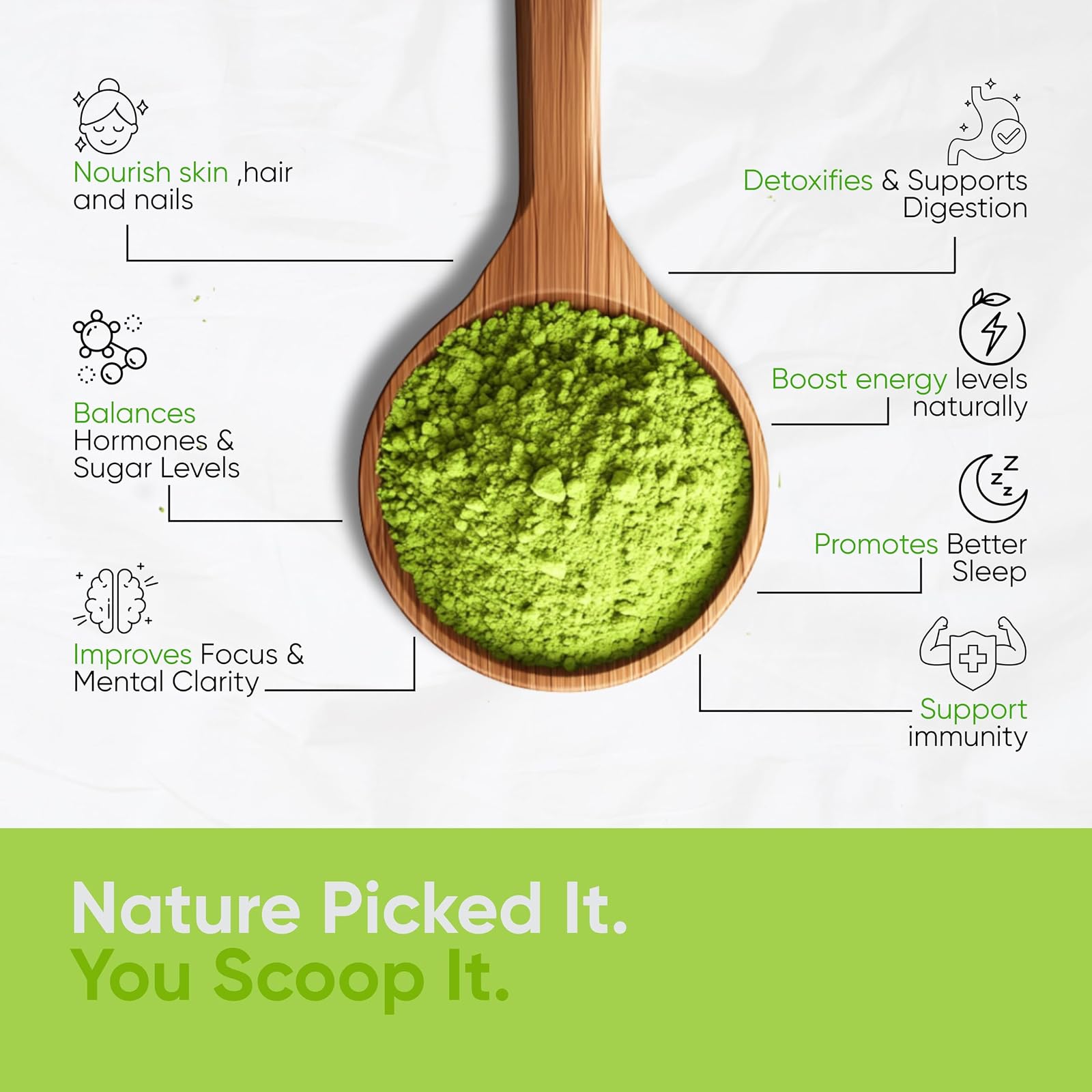 pure moringa powder for natural energy