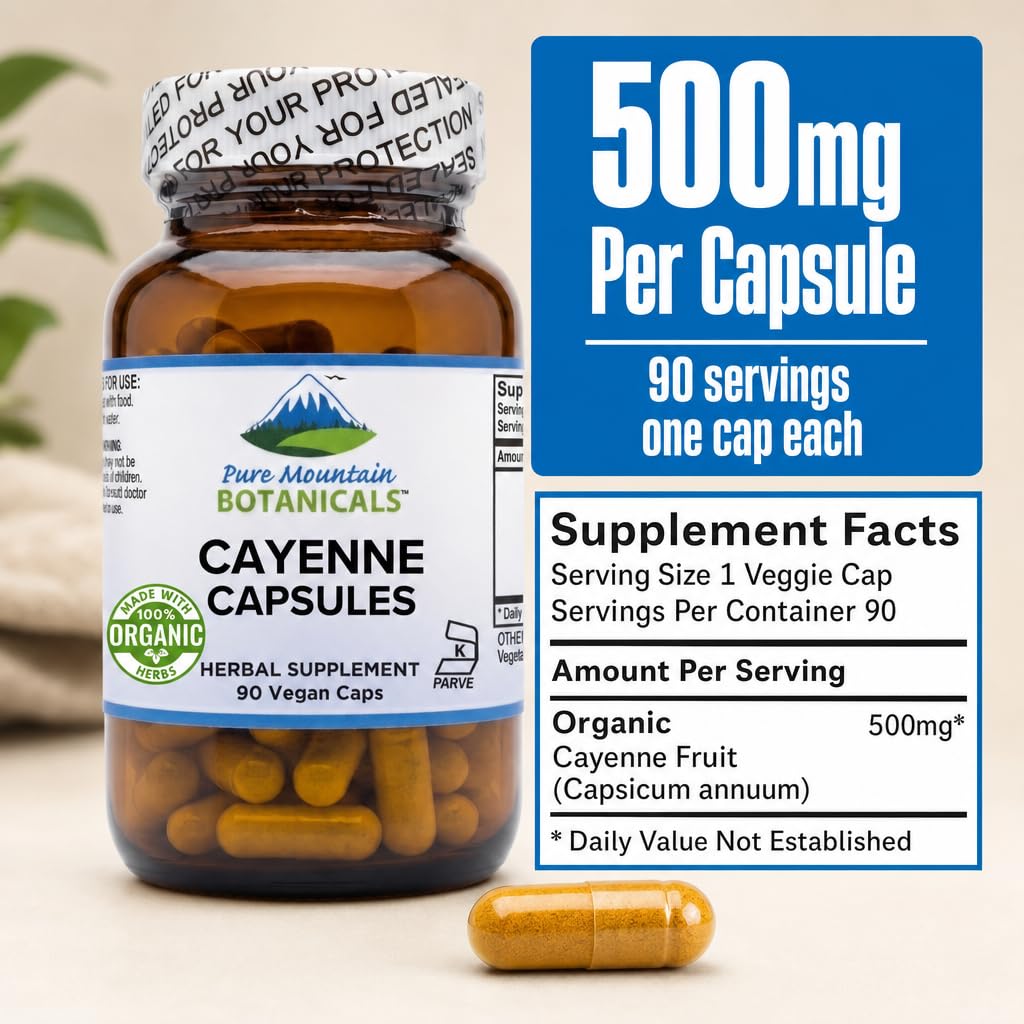 Pure Mountain Botanicals cayenne supplement