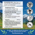 Pure Mountain Botanicals ginkgo biloba benefits