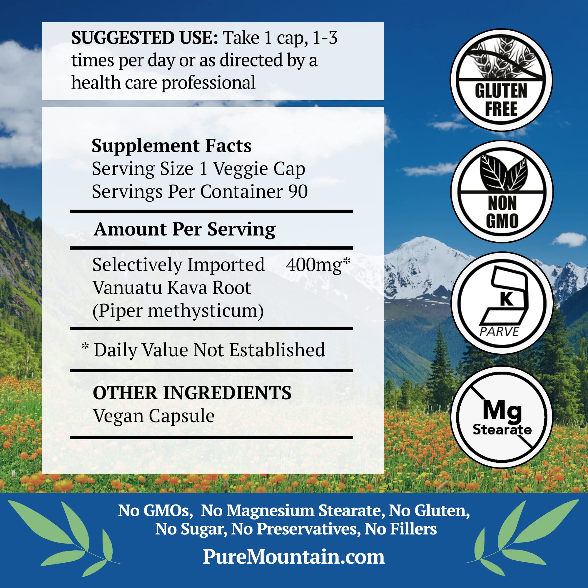 pure mountain botanicals kava kava capsules