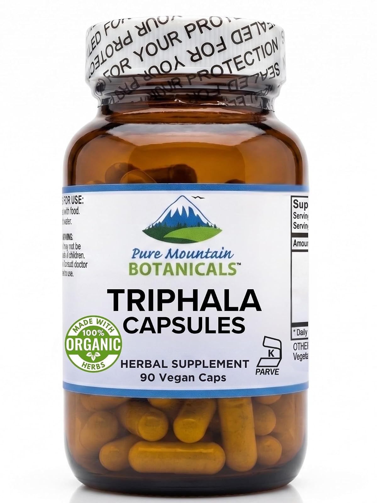 Pure Mountain Botanicals Triphala capsules