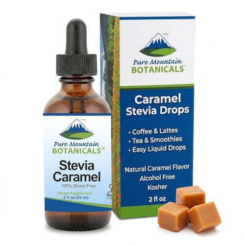 Pure Mountain caramel stevia drops