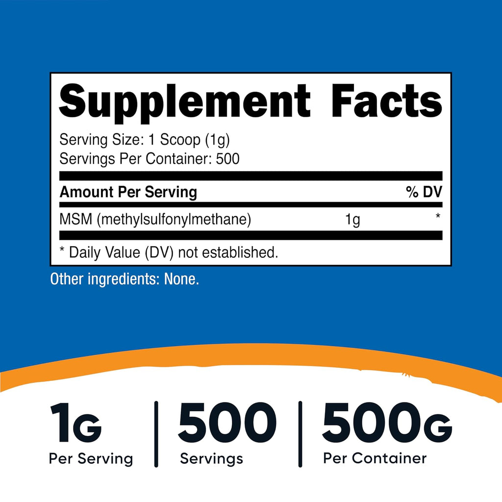 Pure MSM powder for better sleep