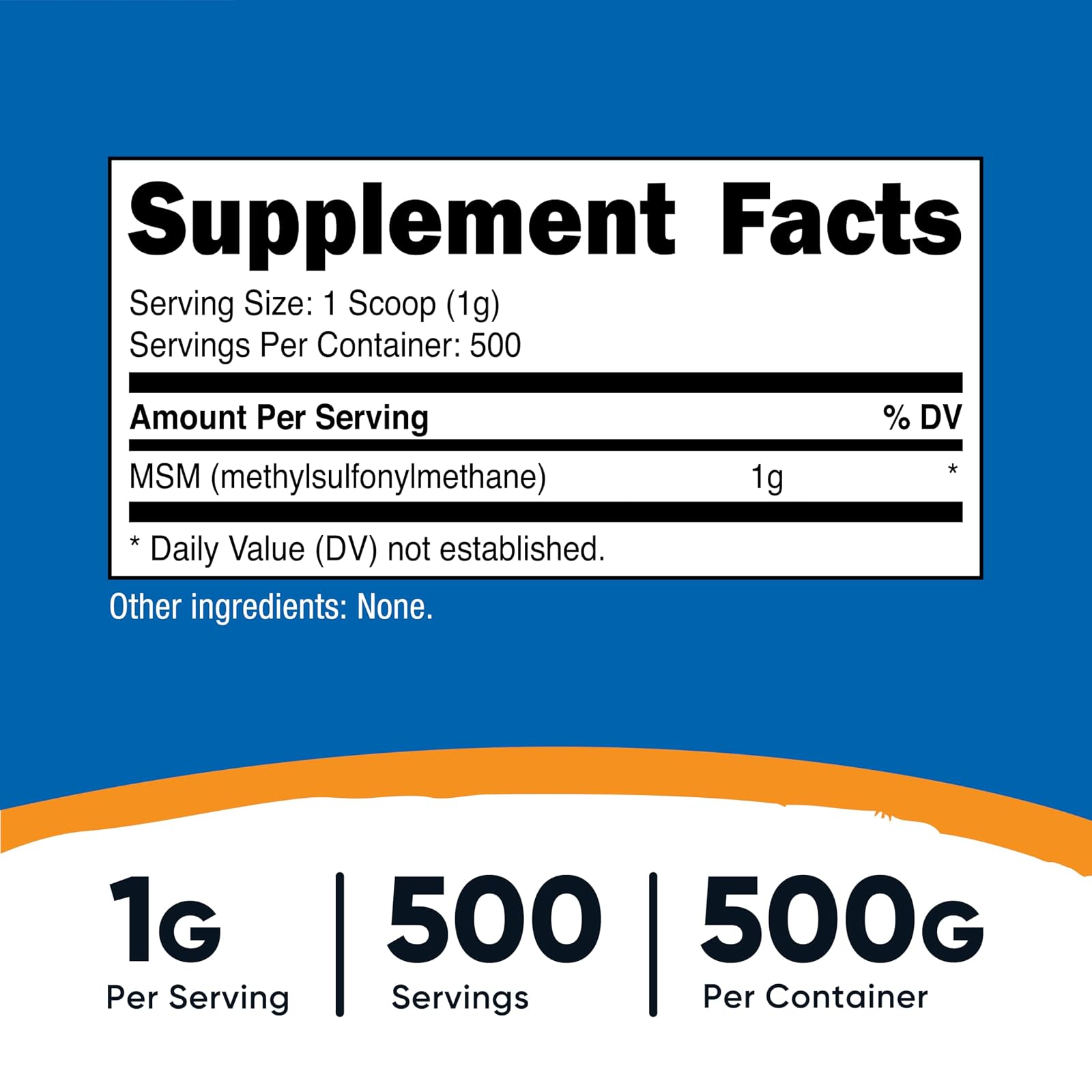 Pure MSM powder for better sleep