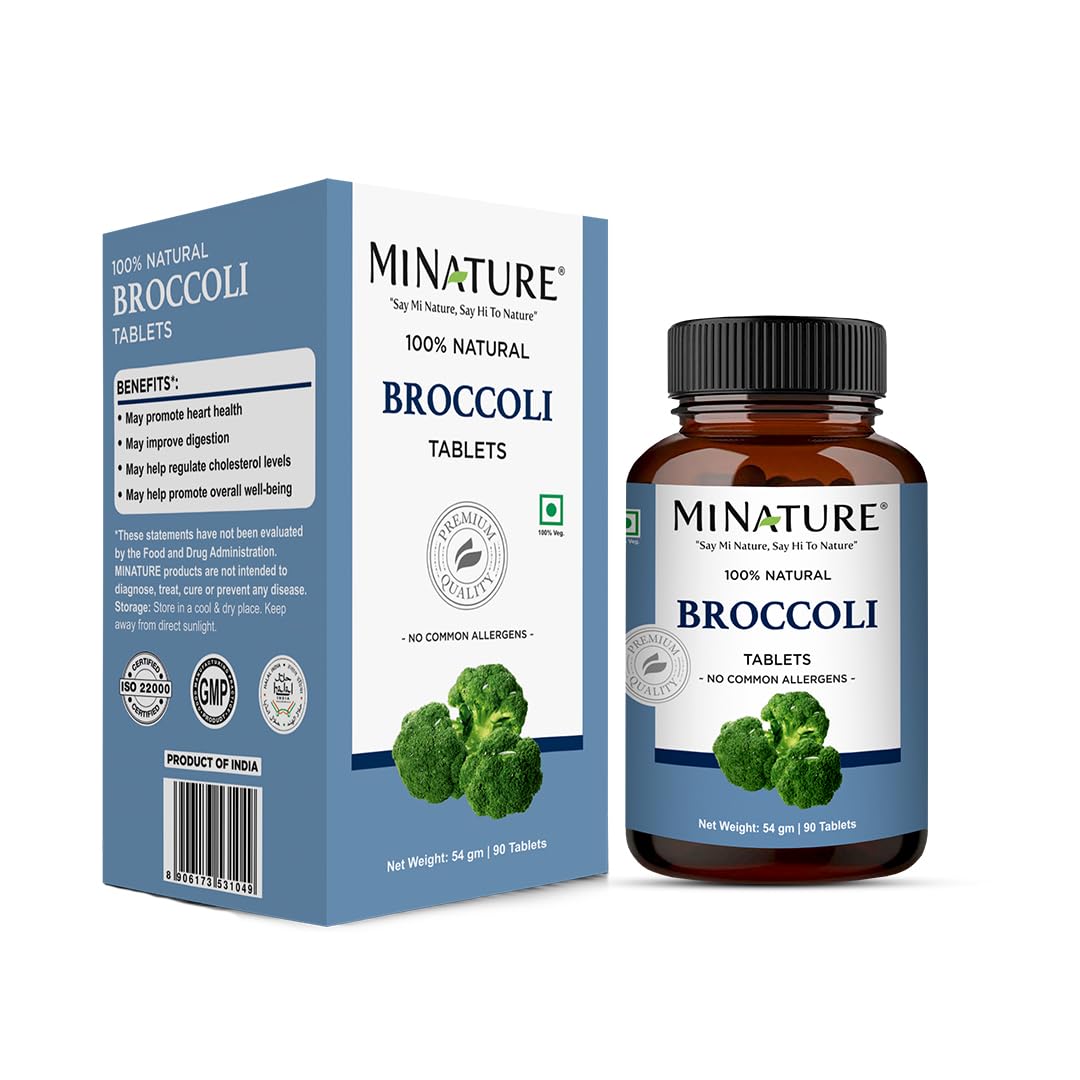 pure natural broccoli tablets supplement