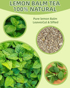 pure natural lemon balm herbal tea