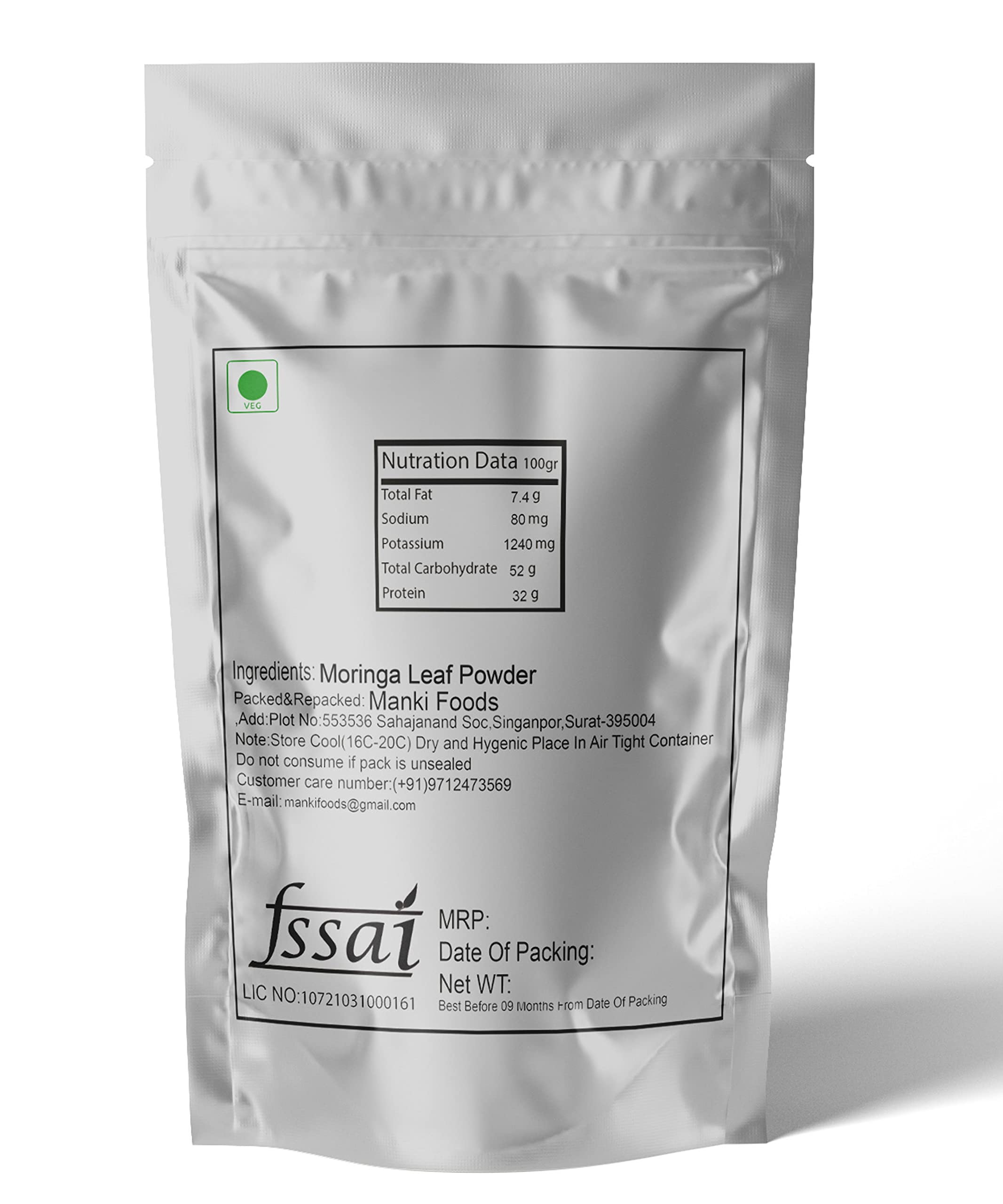 pure natural moringa powder uses