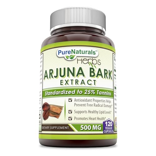 pure naturals arjuna bark extract supplement