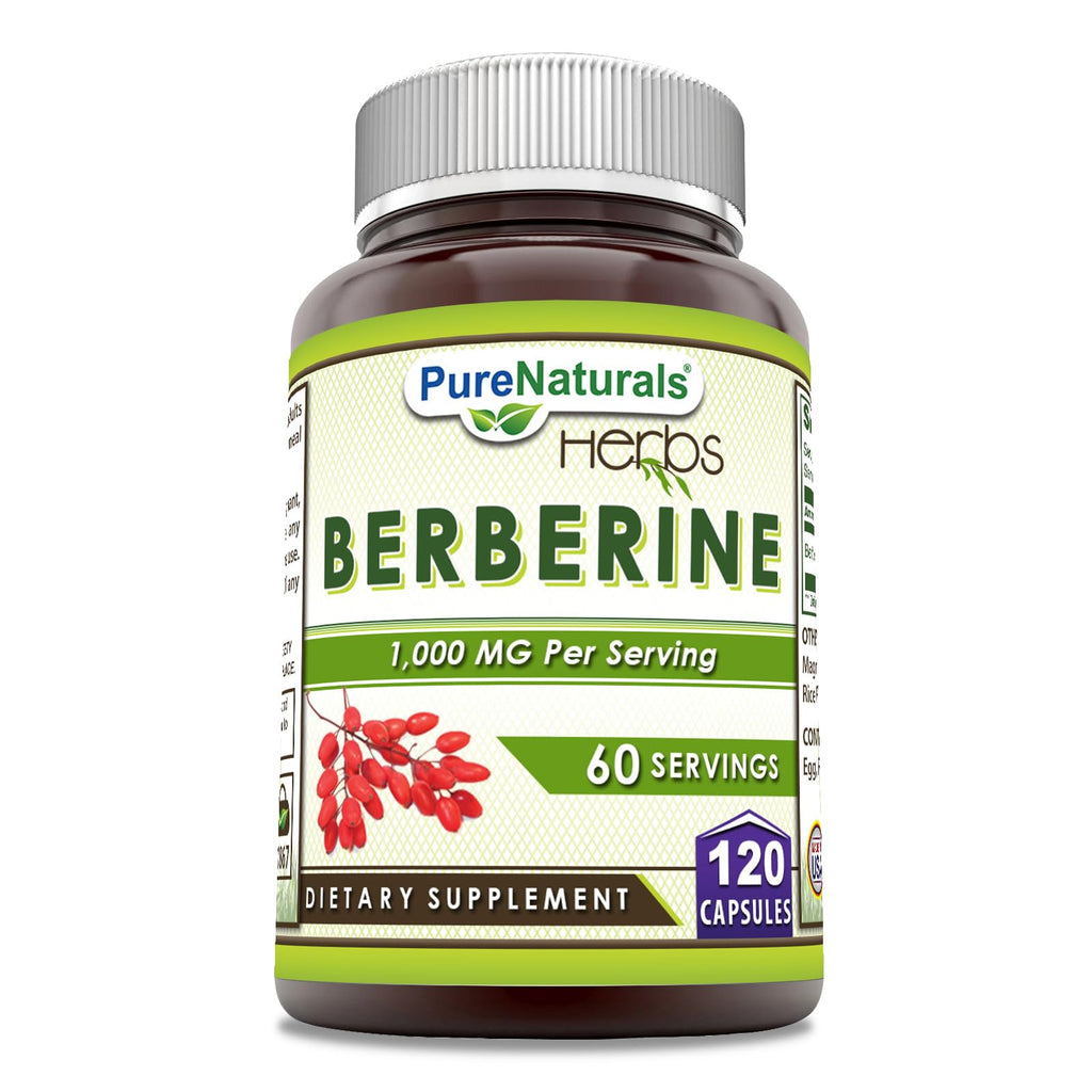 Pure Naturals Berberine 1000mg capsules