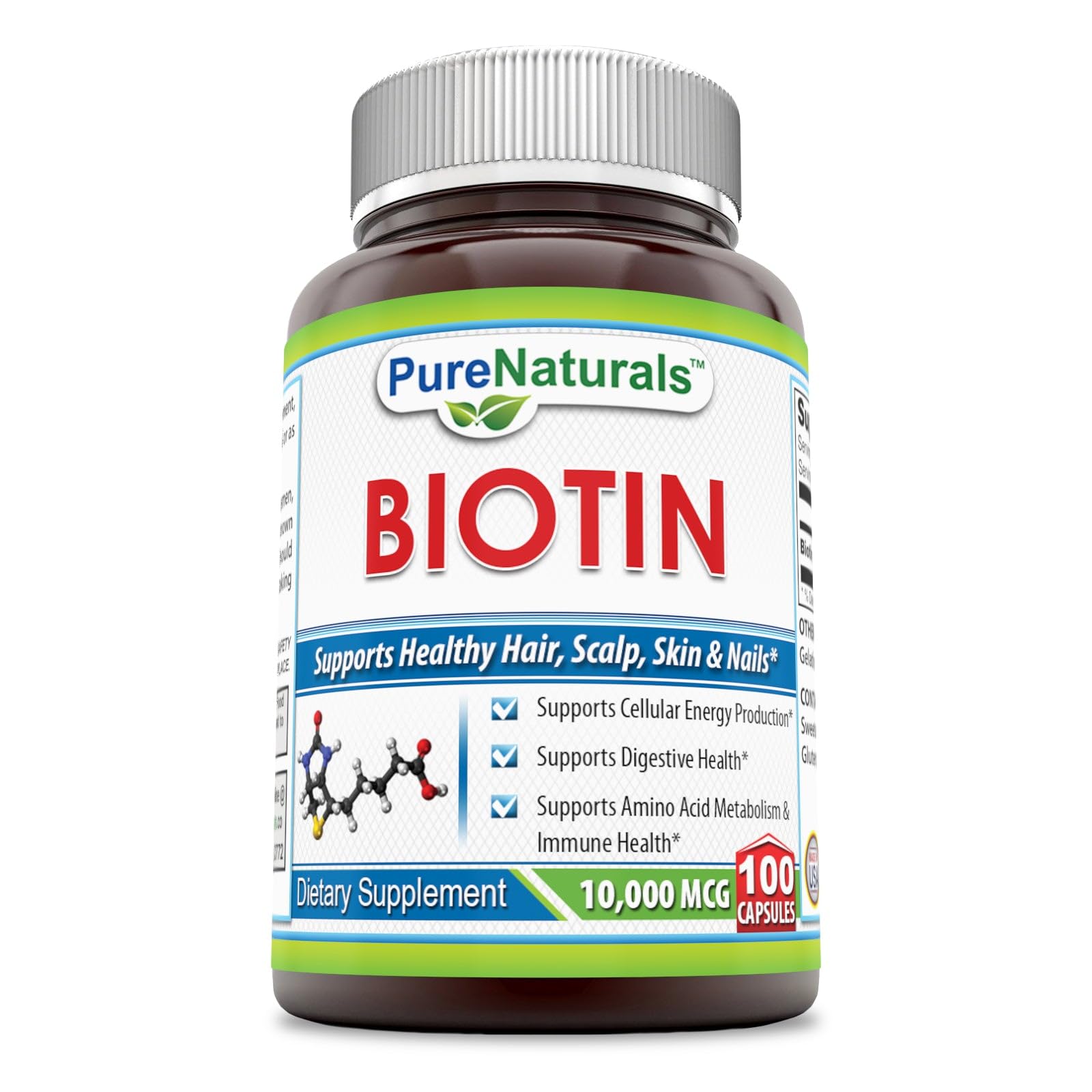Pure Naturals Biotin 10000 mcg capsules