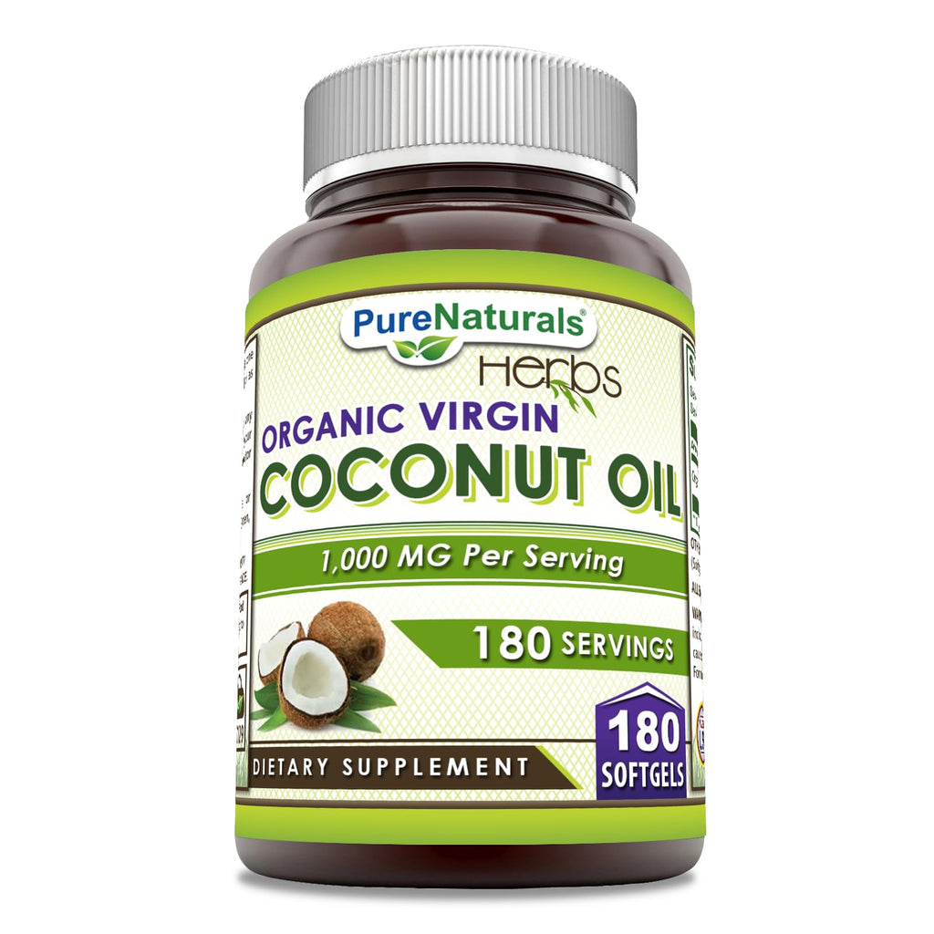 Pure Naturals Coconut Oil softgels