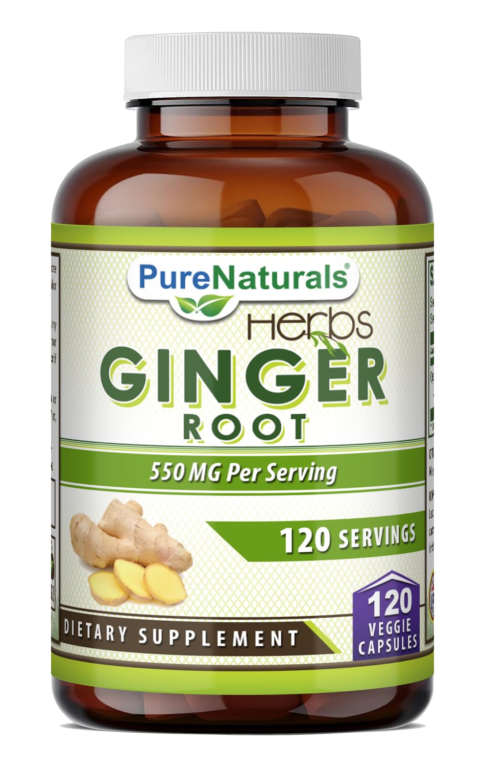 pure naturals ginger root capsules