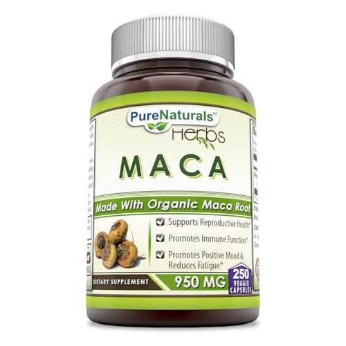 Pure Naturals Maca 950 mg capsules for energy boost