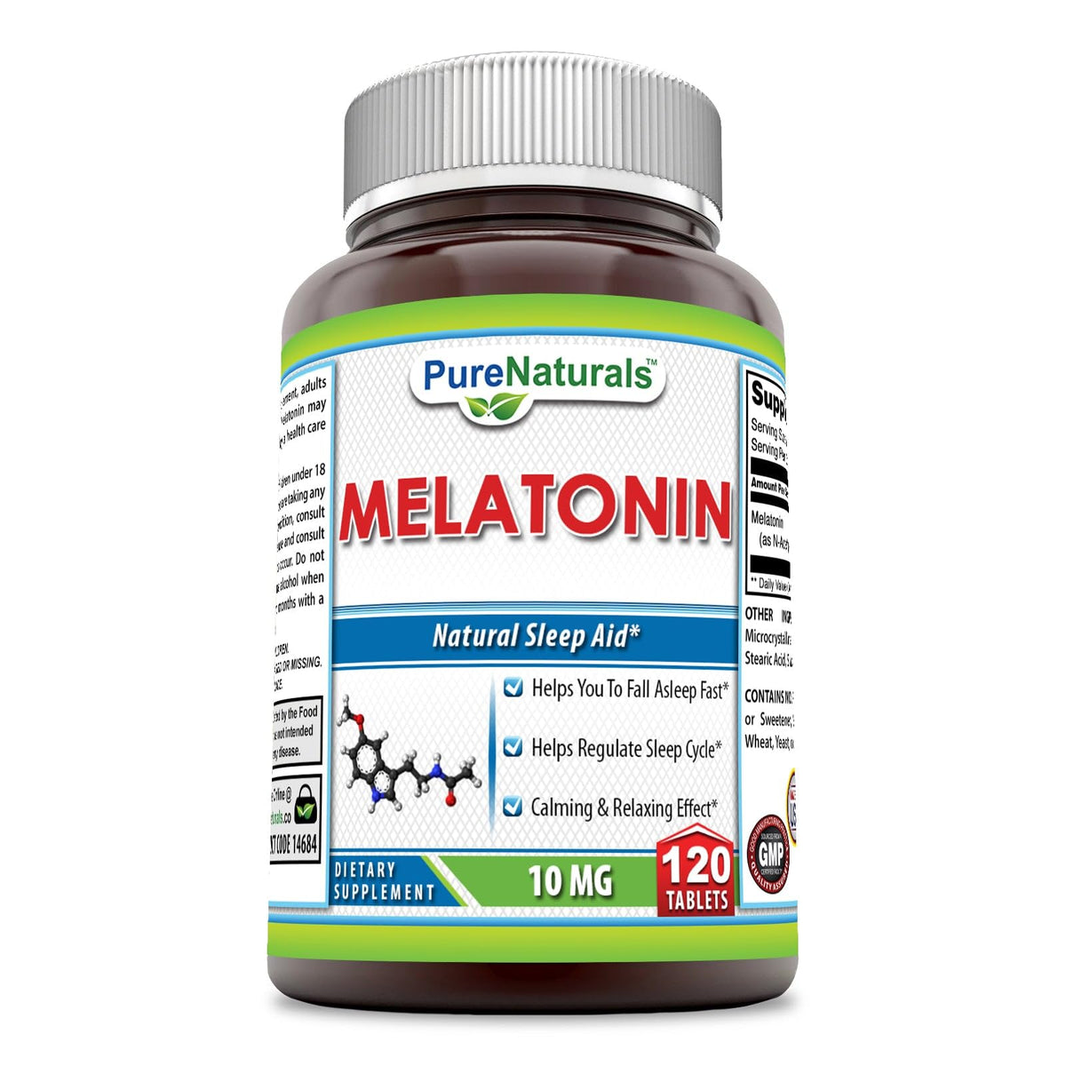 pure naturals melatonin 10mg for restful sleep