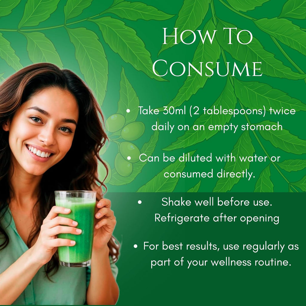 Pure neem juice for daily health