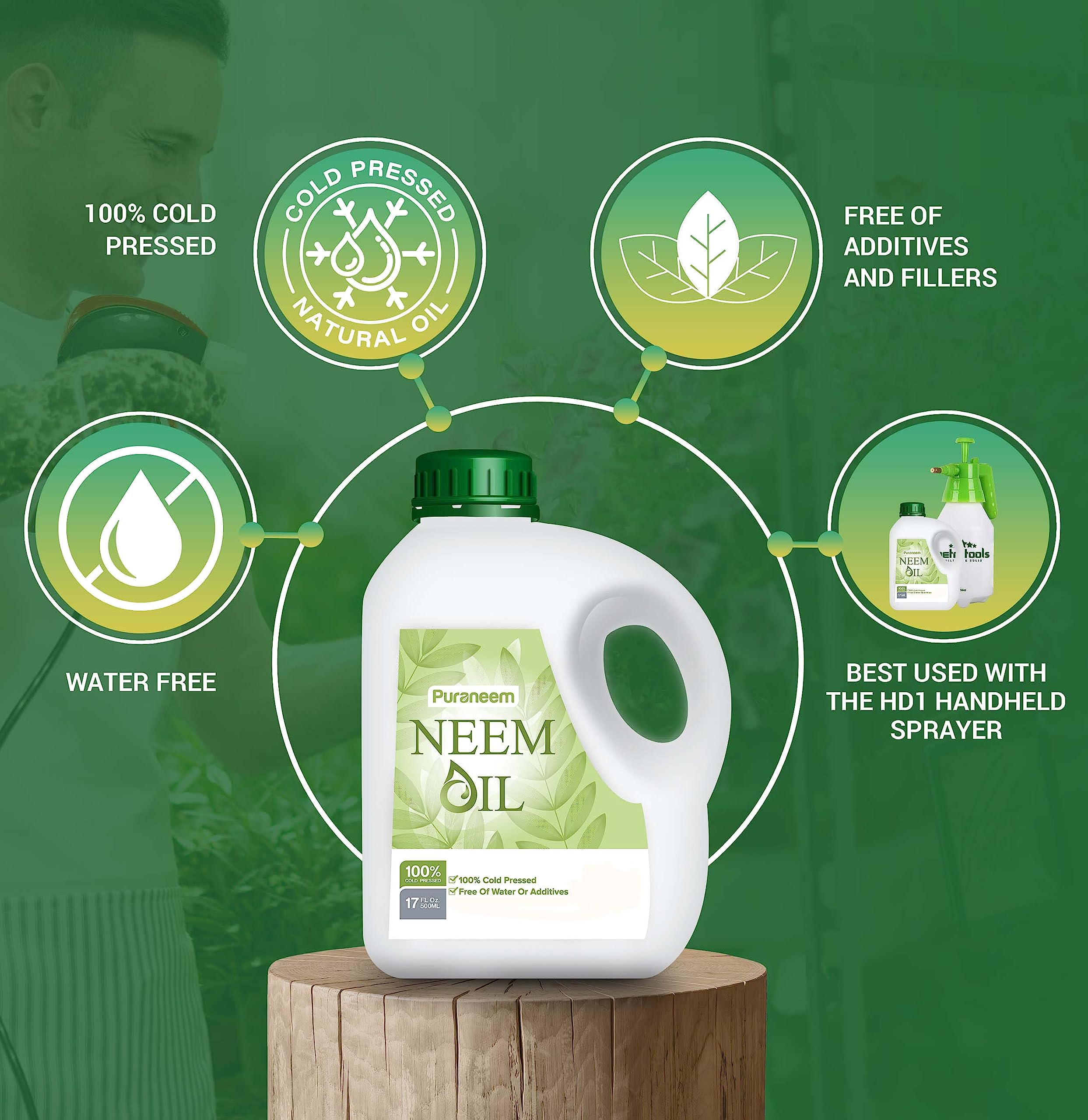 pure neem oil for gardening