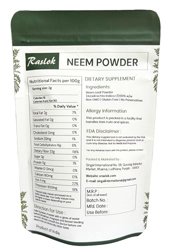 pure neem powder for holistic health