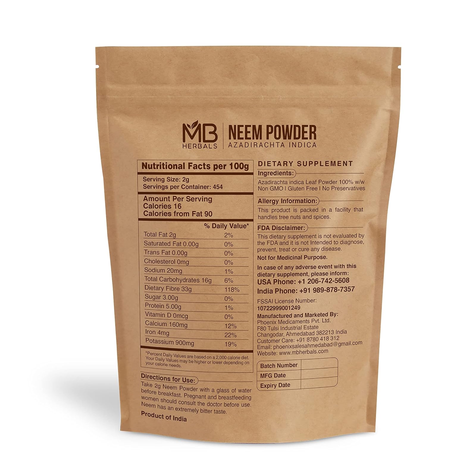 pure neem powder for natural wellness