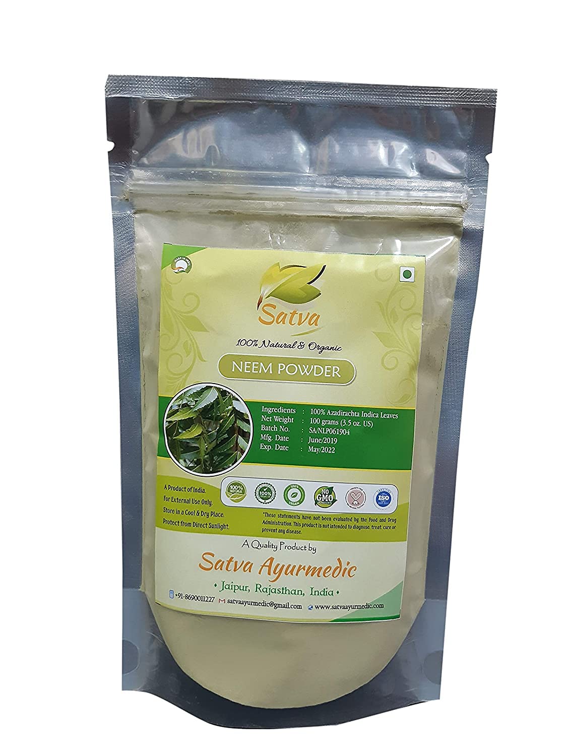 pure neem powder for skin