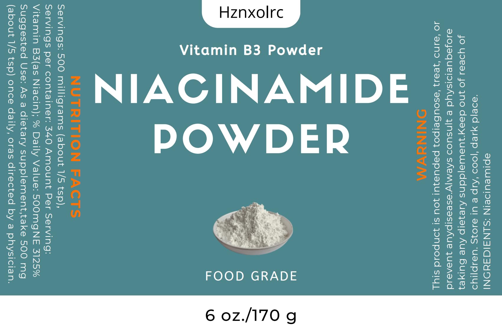 pure niacin for enhanced hydration
