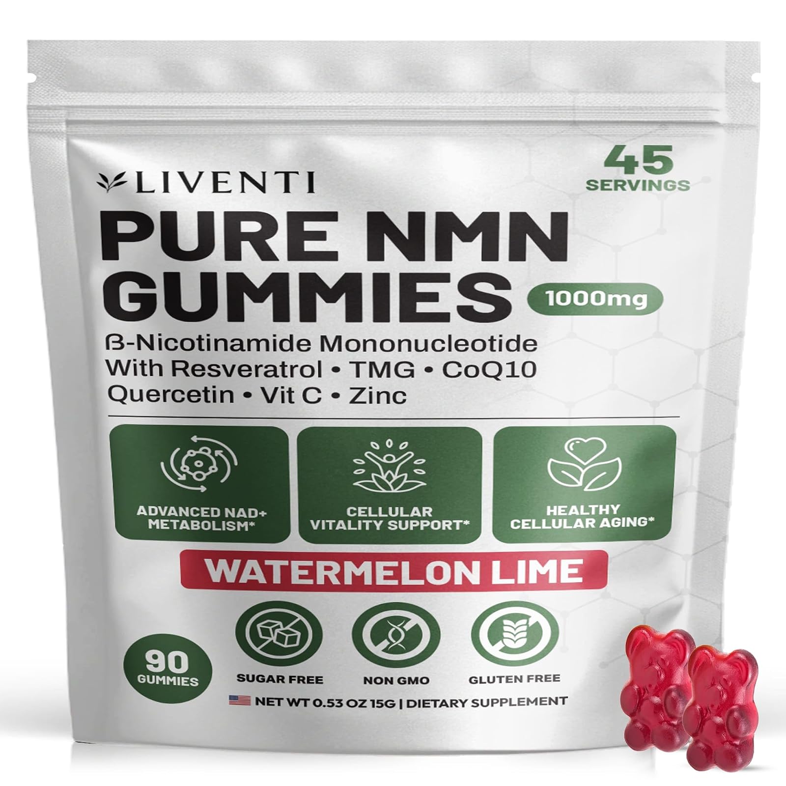 Pure NMN gummies for energy boost