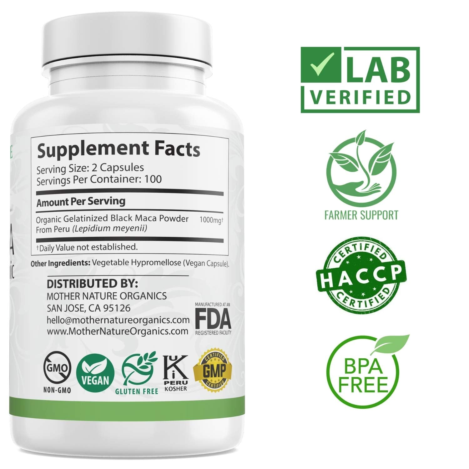 pure non-GMO maca root