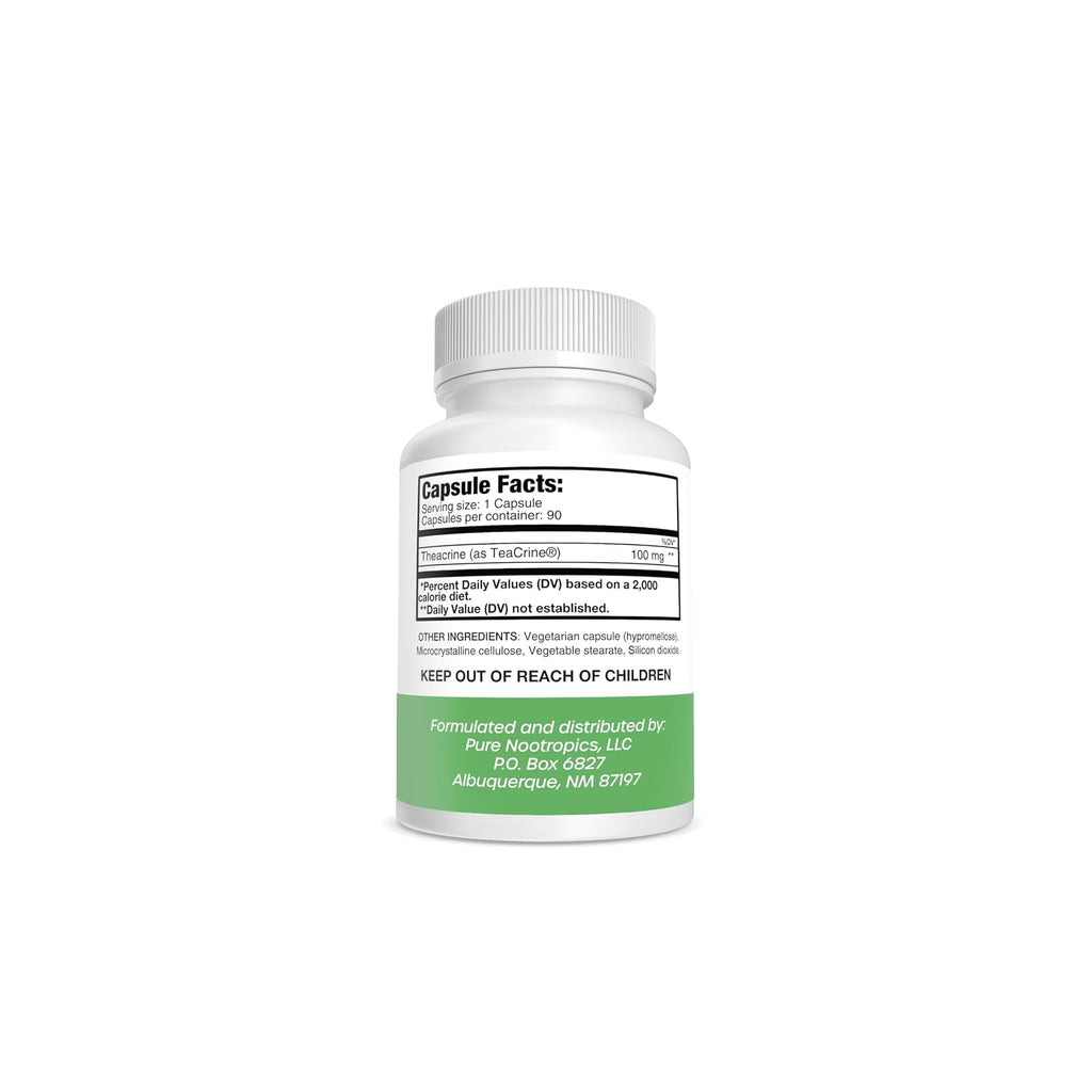Pure Nootropics Theacrine energy boost