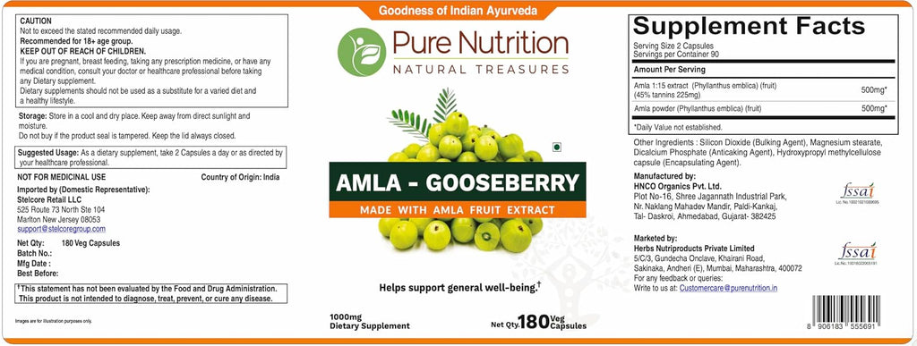 Pure Nutrition Amla for healthy skin