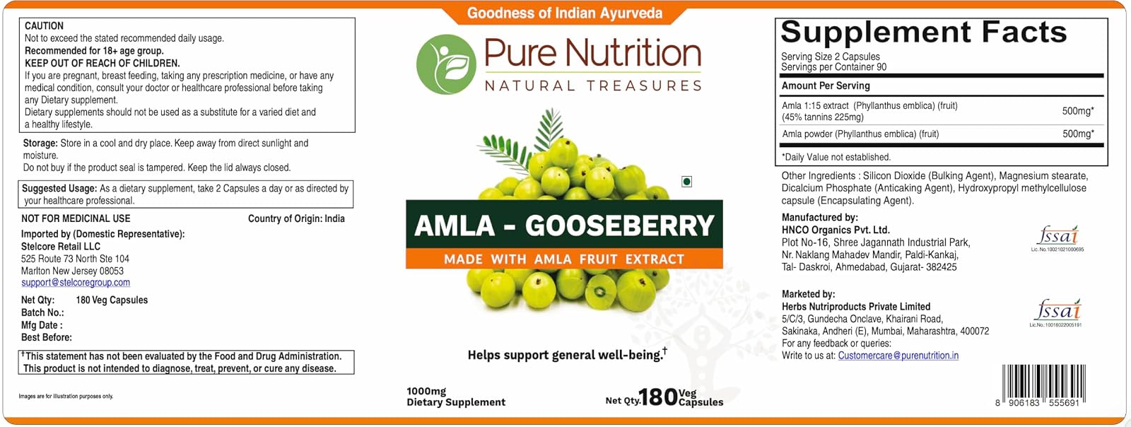 Pure Nutrition Amla for healthy skin