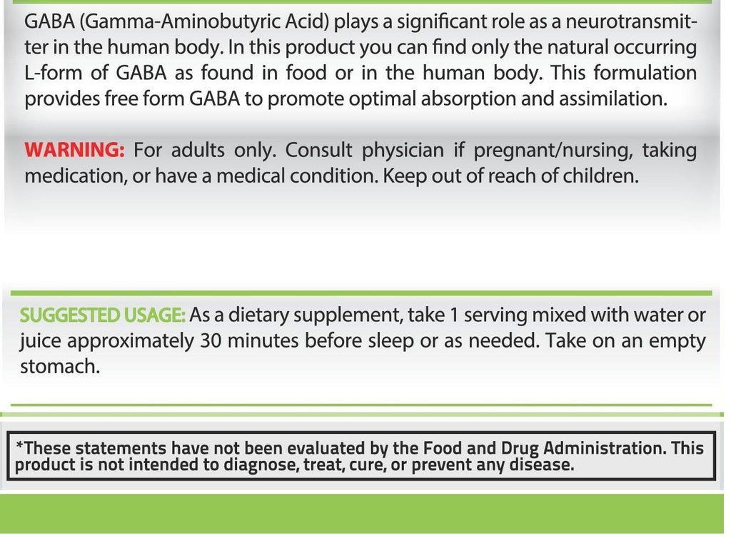 Pure Nutrition GABA for relaxation