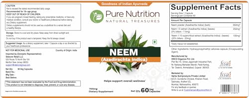 Pure Nutrition neem for holistic health