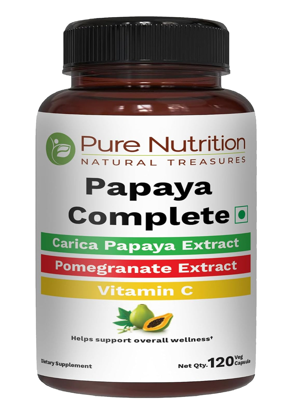 pure nutrition papaya complete capsules