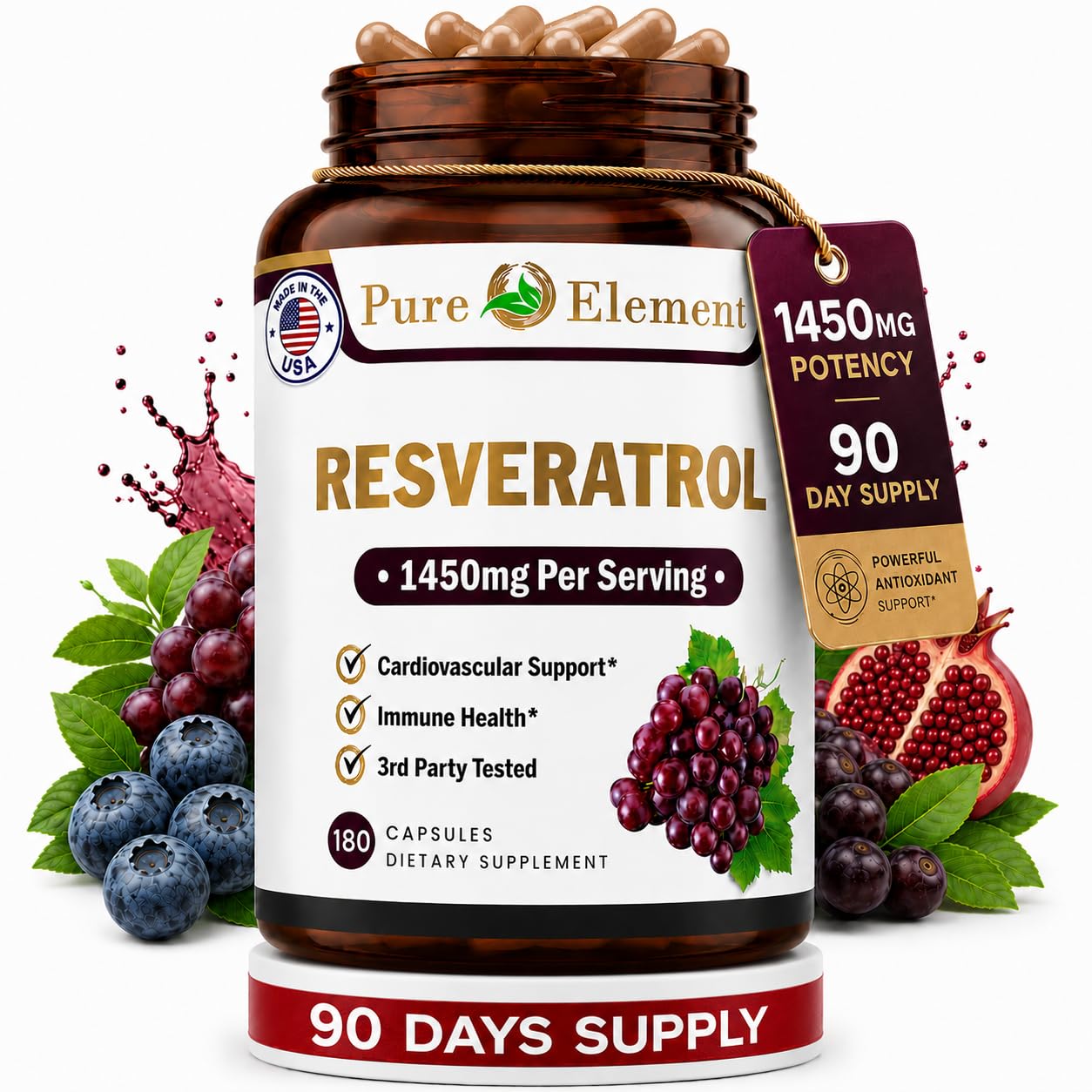 Pure O Elements Resveratrol capsules