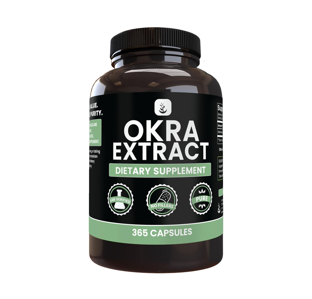 pure okra extract capsules for health