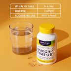 Pure omega-3 fish oil supplement