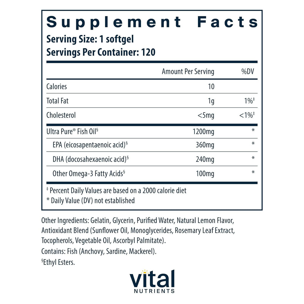 pure omega 3 fish oil supplement