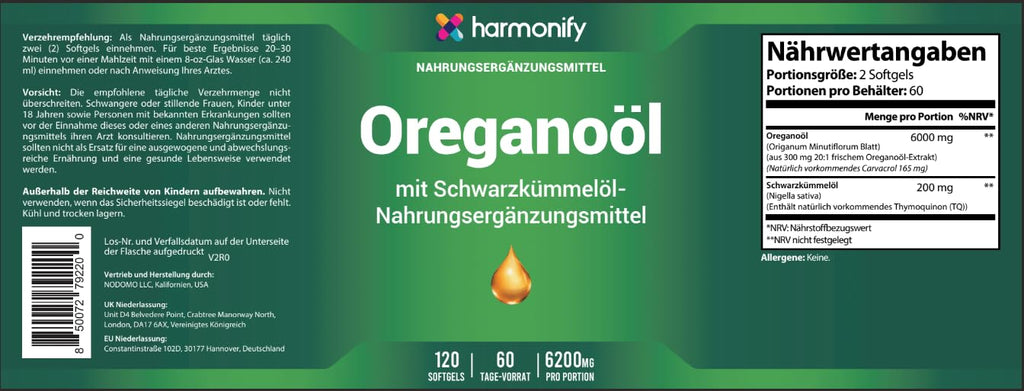pure oregano oil for vitality