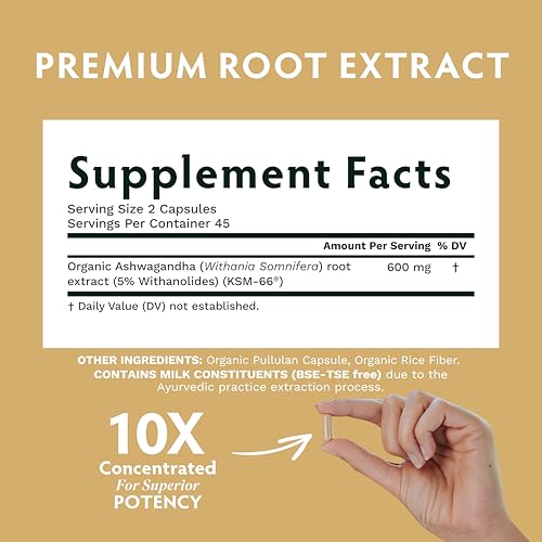 pure organic ashwagandha for vitality