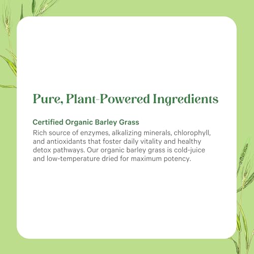 pure organic greens for vitality