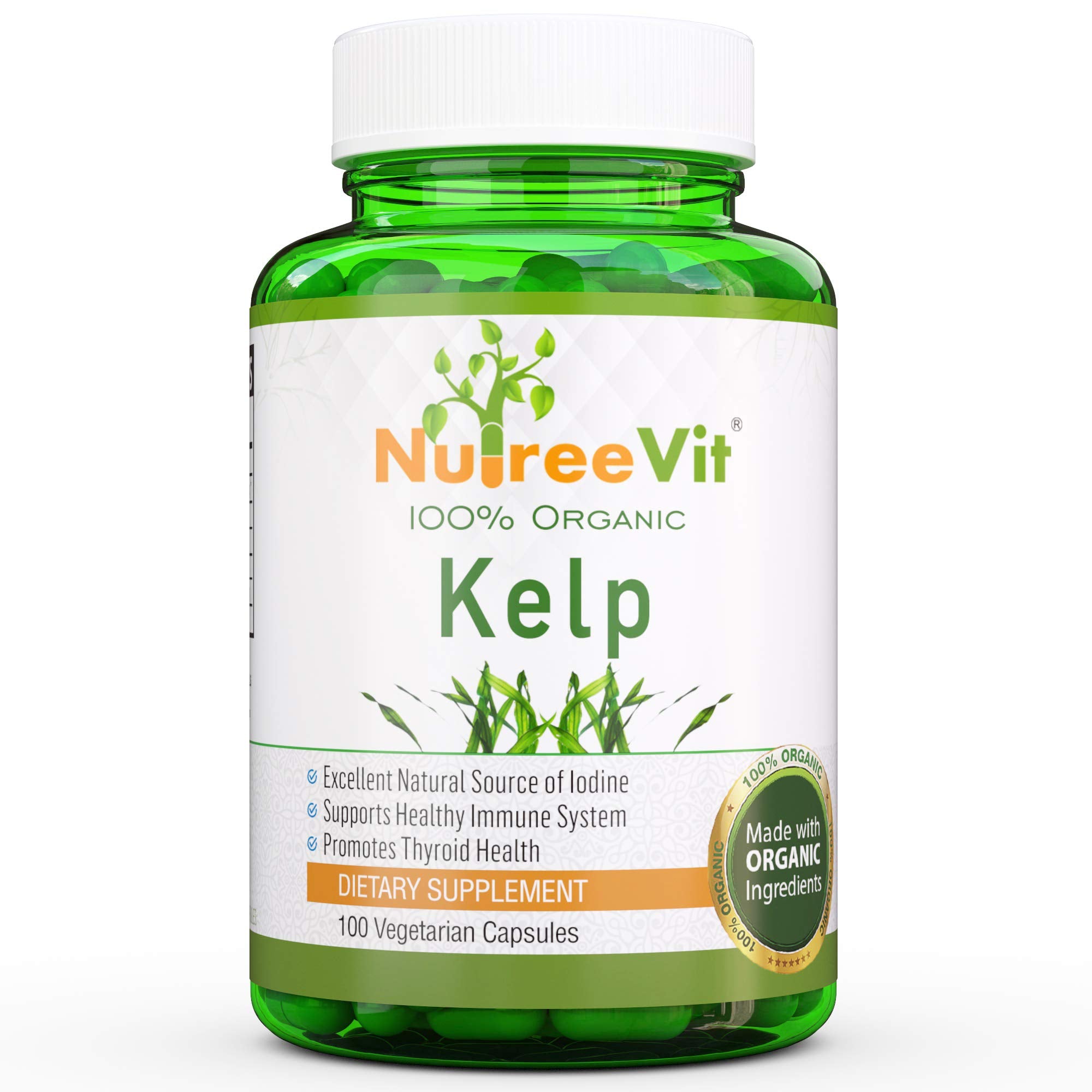 pure organic kelp capsules for health