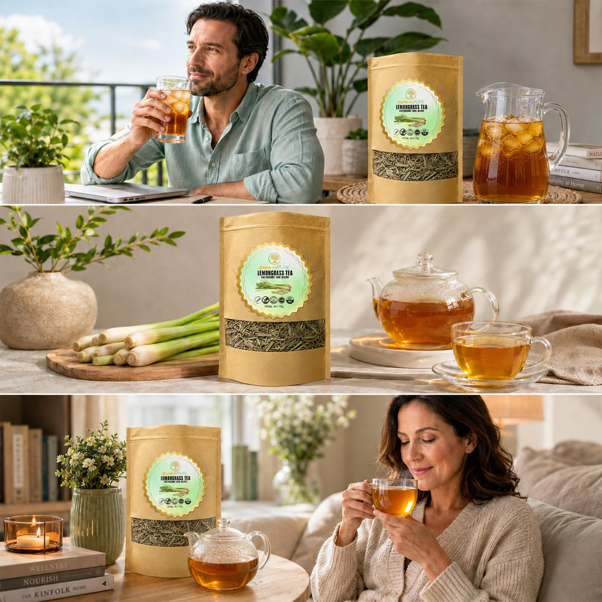pure organic lemongrass tea blend