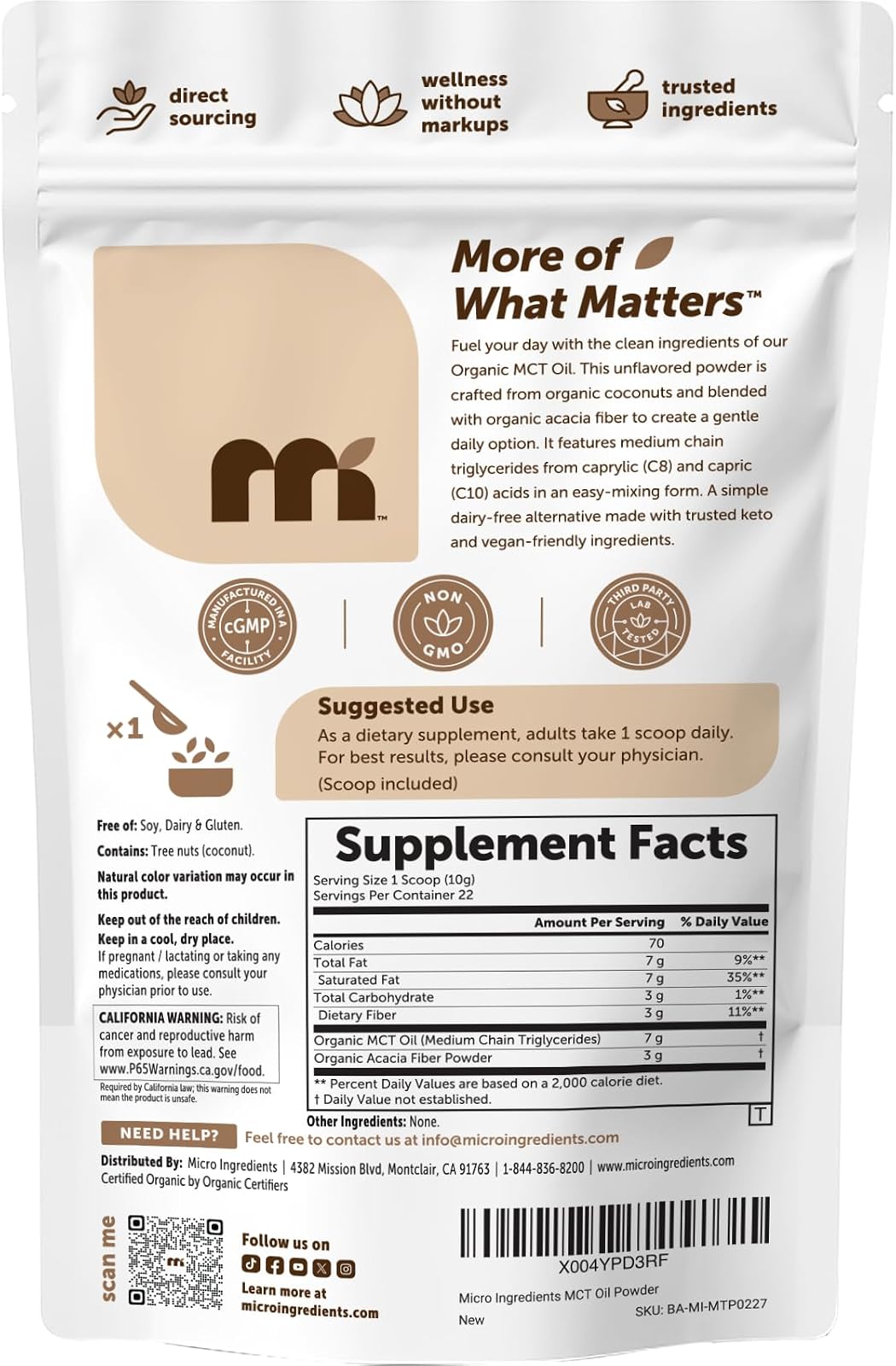 pure organic mct oil for keto