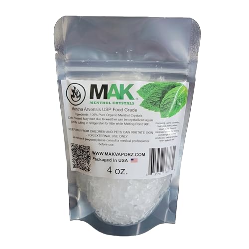 pure organic menthol crystals for relief