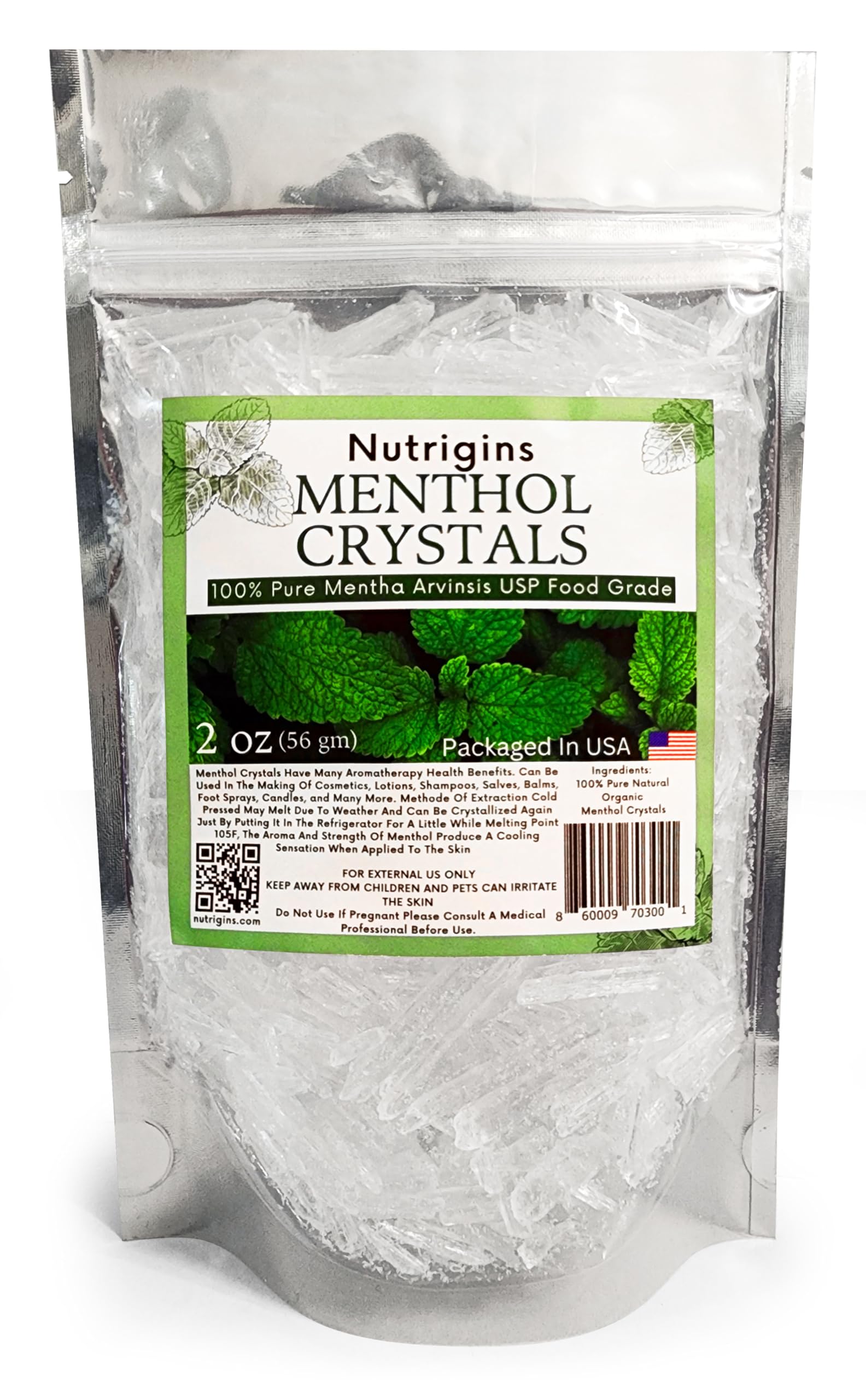 pure organic menthol crystals