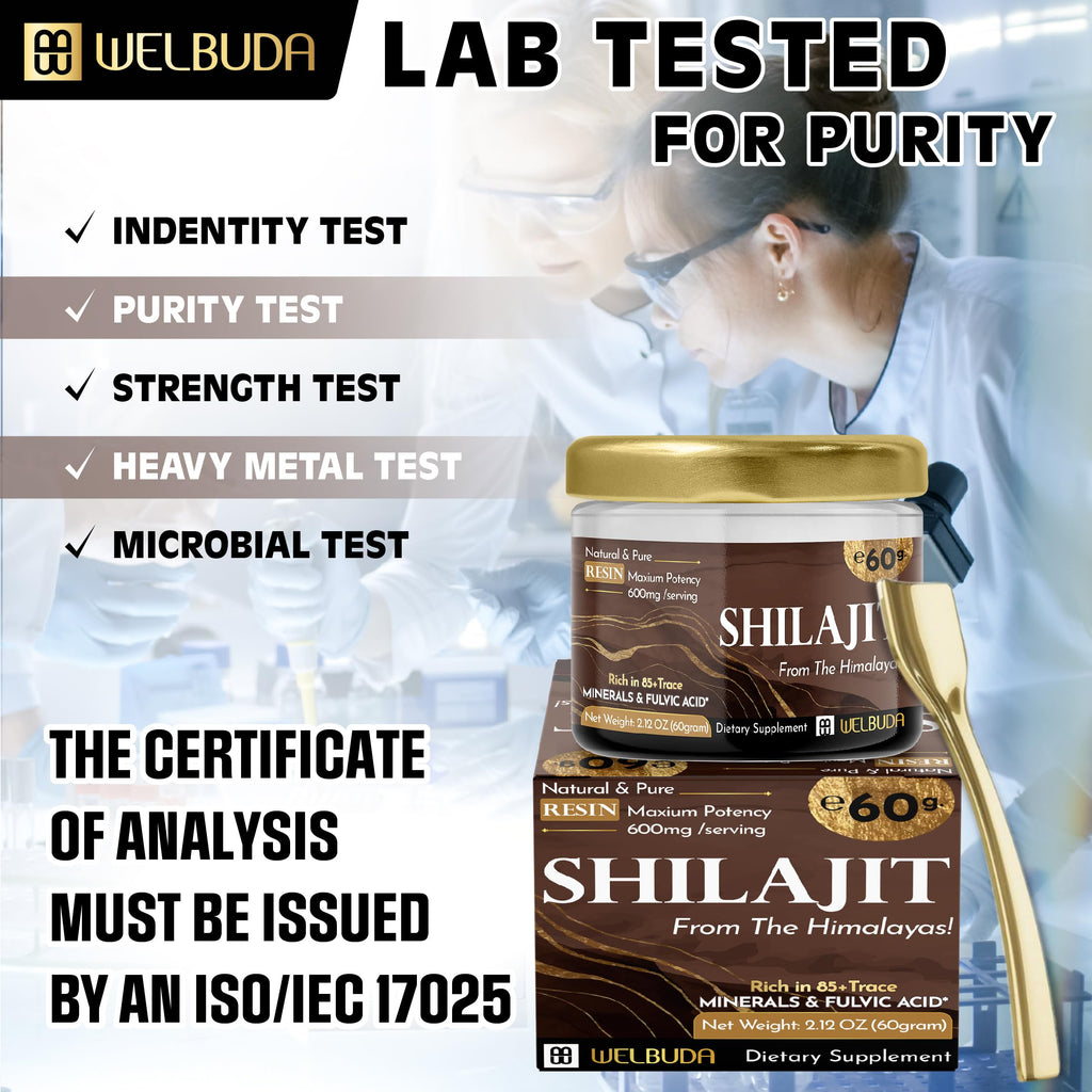 pure organic shilajit for energy