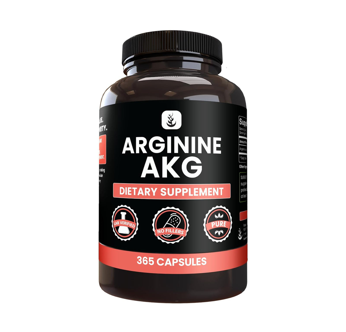 Pure Original Ingredients Arginine capsules for muscle support