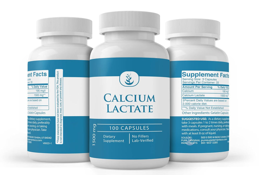 Pure Original Ingredients calcium capsules