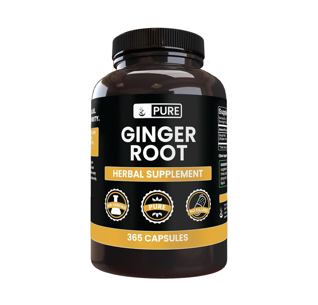pure original ingredients ginger root capsules