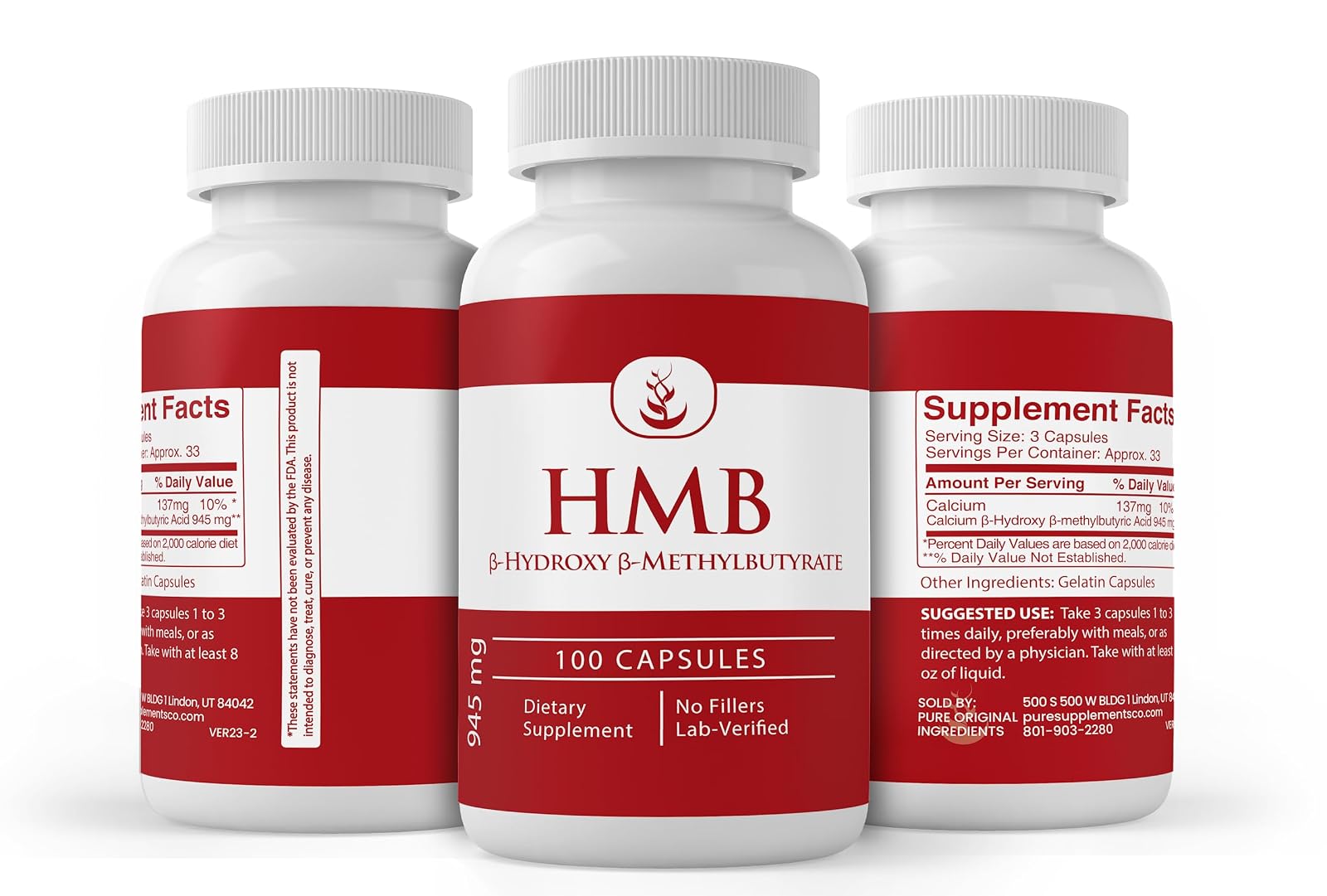 Pure Original Ingredients HMB benefits